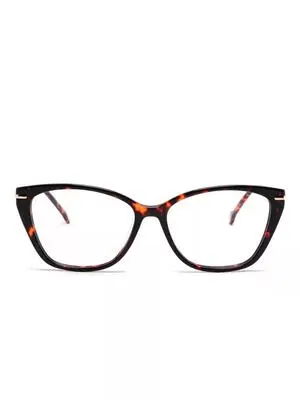 Carolina Herrera Cat-eye Frame Glasses - Brown