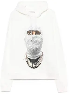 IH NOM UH NIT Mask Graphic Hoodie - White