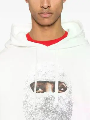 IH NOM UH NIT Mask Graphic Hoodie - White