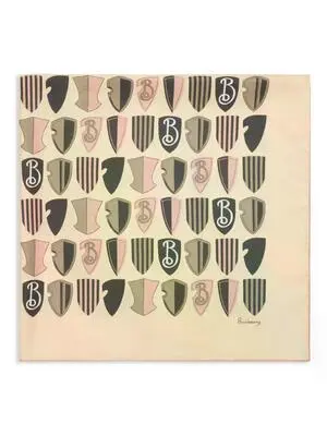 Burberry Shield Silk Scarf