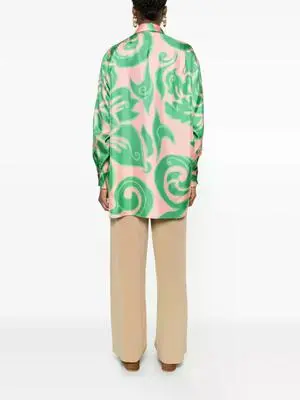 Etro Abstract-print Shirt - Pink