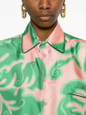Etro Abstract-print Shirt - Pink
