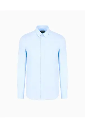 Emporio Armani Stretch Cotton Poplin Shirt