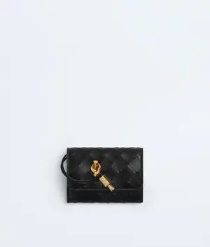Bottega Veneta Andiamo Business Card Case - Black