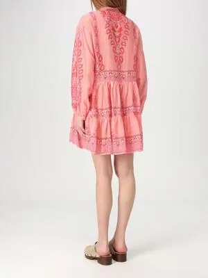 Etro Embroidered Tiered Mini Dress - Red