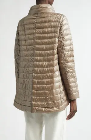 Herno Ultralight Reversible Down Puffer Jacket - Taupe To Chantilly