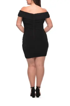 La Femme Jersey Dress - Black