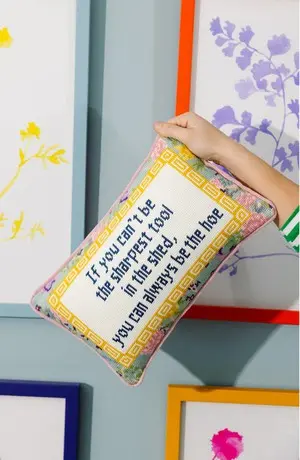 FURBISH Needlepoint Pillow
