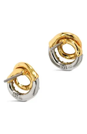 Alexis Bittar Solanales Crystal Spiral Stud Earrings