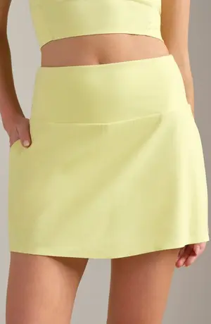 RHONE Course To Court 14-inch Sport Skort - Lemon Lime