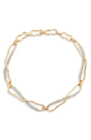 Alexis Bittar Solanales Crystal Infinity Link Necklace - Crystals
