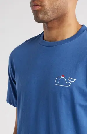 Vineyard Vines Golf Flag Cotton Graphic T-shirt