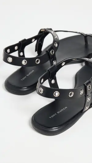 Tory Burch Eyelet Toe Ring Sandals