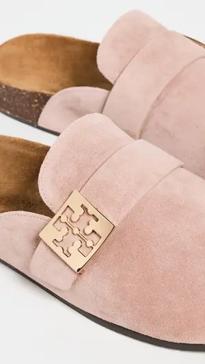 Tory Burch Mellow Mules - Malva/gold