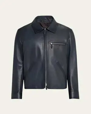 Berluti Full-zip Leather Jacket