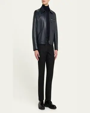 Berluti Full-zip Leather Jacket