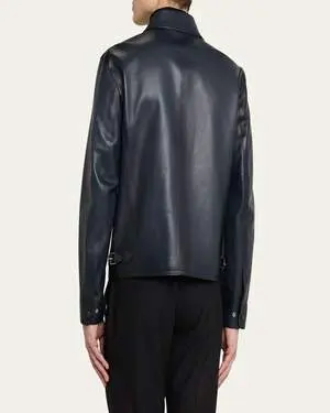 Berluti Full-zip Leather Jacket