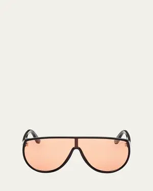 TOM FORD TOM FORD Achilles Shield Sunglasses Blko