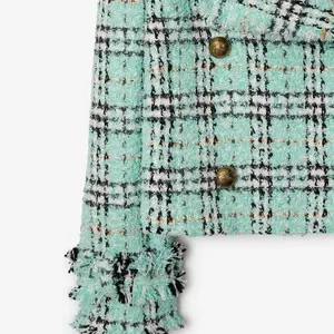 Burberry Check Bouclé Jacket