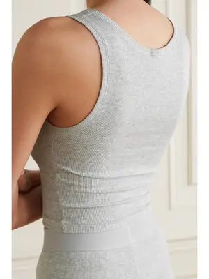 SKIMS Cotton Collection Cropped Ribbed Tank