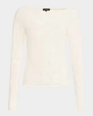 Rag & Bone Angel Lace Top - Ivory