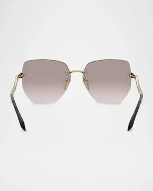 BVLGARI BVLGARI Serpenti Viper Sunglasses Gold Brown