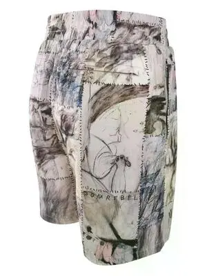DOMREBEL Montage Printed Shorts