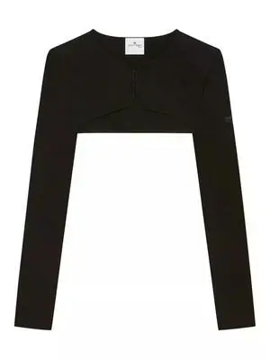 COURREGES Cropped Cardigan - Black
