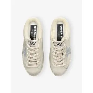 GOLDEN GOOSE Super-star Sabot Suede Low-top Trainers - White/comb