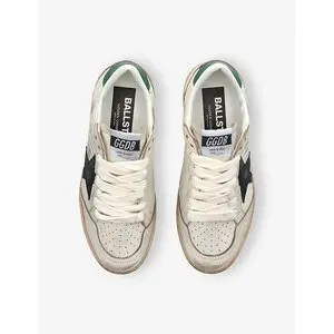 GOLDEN GOOSE Ball Star 10788 Leather Low-top Trainers - White/comb