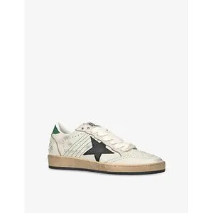 GOLDEN GOOSE Ball Star 10788 Leather Low-top Trainers - White/comb