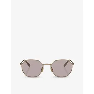 Brunello Cucinelli Irregular-frame Sunglasses - Gold