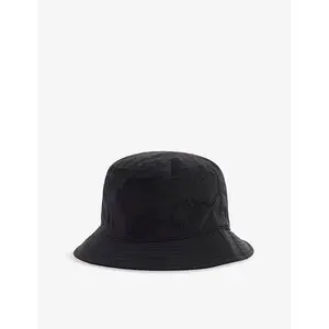 Stone Island Compass Brand-embroidery Woven Bucket Hat