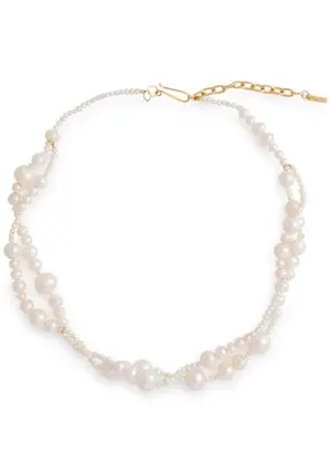 Completedworks Layered And 18kt Gold Vermeil Necklace - Pearl