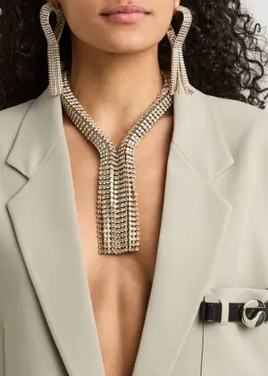 Rabanne Fringed Crystal Necklace