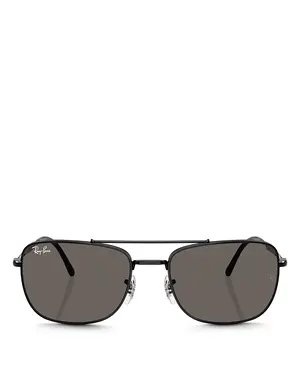 Ray-ban Rectangle Sunglasses, 59mm Black