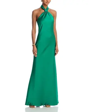 Women's Knot Halter Gowns