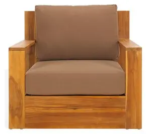 SAFAVIEH Kauai Brazilian Teak Patio Chair - One-color