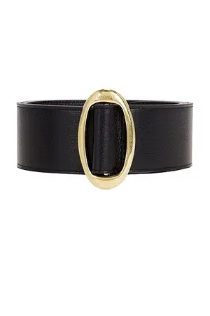 Saint Laurent Leather Belt With Gold-tone Buckle