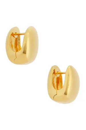 DEVE Quart De Soleil Hoop Earrings - Gold Vermeil