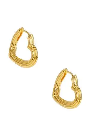 DEVE Grand Coeur Earrings - Gold Vermeil