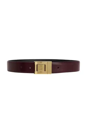 Saint Laurent Leather Belt - Hot Wine