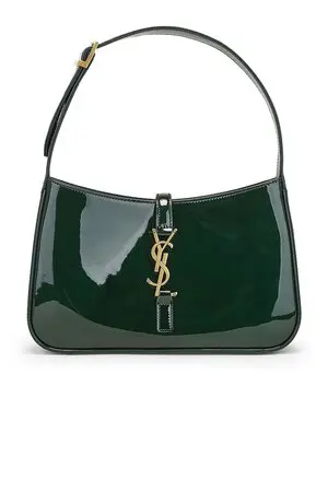 Saint Laurent Green Velvet Logo