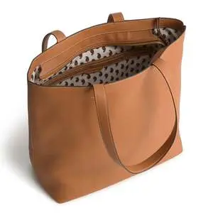 VERA BRADLEY Original Zip Tote Bag - Brown
