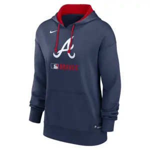 Nike Atlanta Braves Authentic Collection Therma Mlb Pullover Hoodie