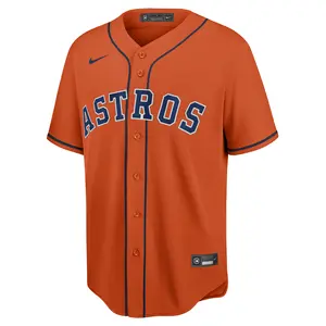 Nike Mlb Houston Astros Replica Baseball Jersey - Orange