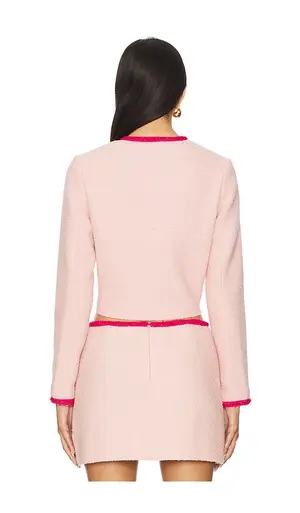 Amanda Uprichard Long Sleeve Braswell Jacket - Pink