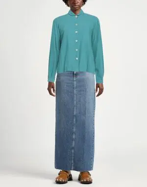 Massimo Alba Twill Shirt With Peter Pan Collar