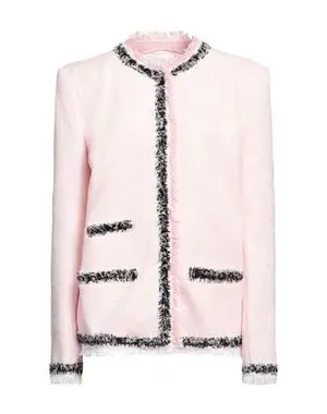 MSGM Single-breasted Blazer With Fringes - Pink