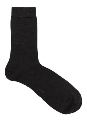 Falke Soft Merino Wool-blend Socks - Anthracite